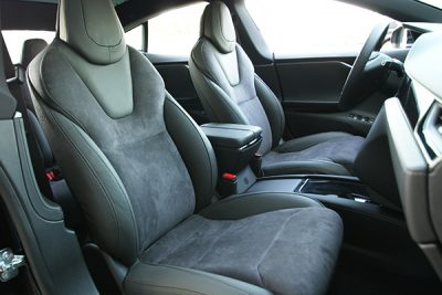 Tesla Model S (2018), Alba Bufalino leder Antraciet - Alba Automotive